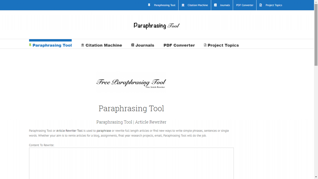Best Online Paraphrasing Tool Can Be Used for Free | Plagerism Checker